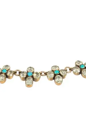 Kentshire Antique Chrysoberyl And Turquoise Necklace