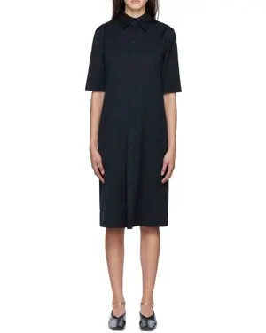JIL SANDER Gabardine Wool Shirt