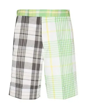Thom Browne Checked Panelled Shorts - White