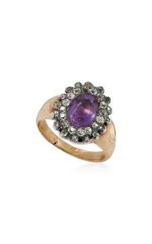 STEPHANIE WINDSOR Georgian Amethyst And Diamond Ring
