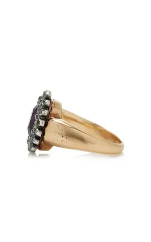 STEPHANIE WINDSOR Georgian Amethyst And Diamond Ring