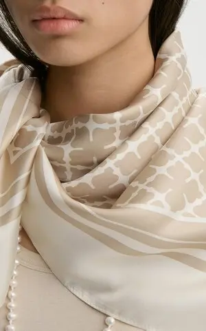 BY MALENE BIRGER Cornellia Silk Scarf - Neutral
