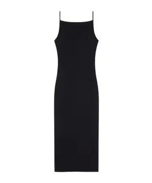 Givenchy Square Neck Midi Dress - Black