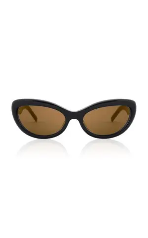 ST. AGNI Ovalo Sunglasses - Black