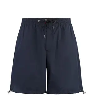 Moncler Logo Patch Shorts - Dark Blue