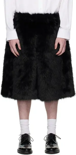 Simone Rocha Faux-fur Boxing Shorts