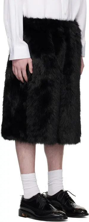 Simone Rocha Faux-fur Boxing Shorts
