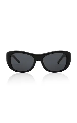 ST. AGNI 90s Square Sunglasses - Black