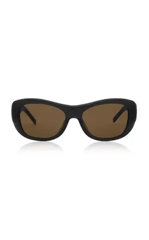 ST. AGNI Tortoiseshell Cat Eye Sunglasses - Black