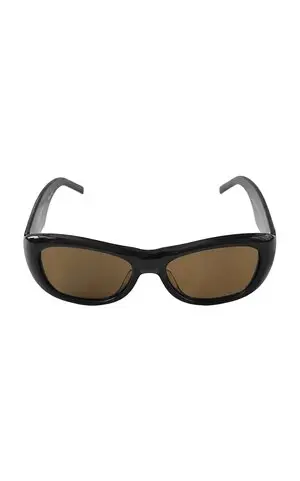 ST. AGNI Tortoiseshell Cat Eye Sunglasses - Black