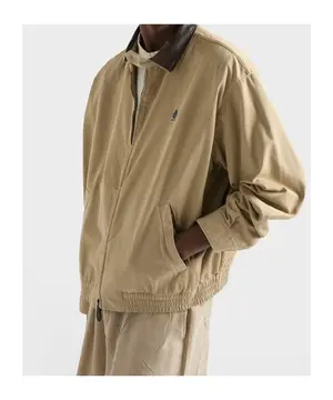 Prada Cotton Jacket With Leather Details