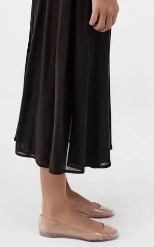 ST. AGNI Jelly Ballet Flat - Clear