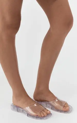 ST. AGNI Jelly Mule - Clear