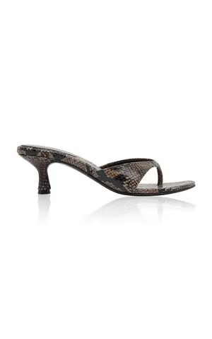 ST. AGNI Everyday Thong Heel 50 - Python
