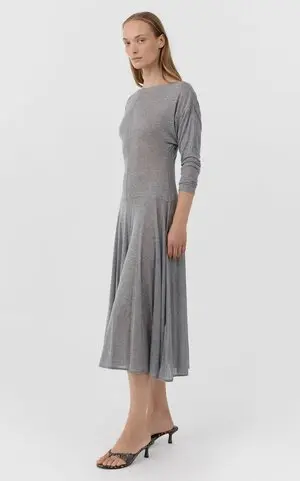 ST. AGNI Tissue Jersey Bateau Lyocell Dress