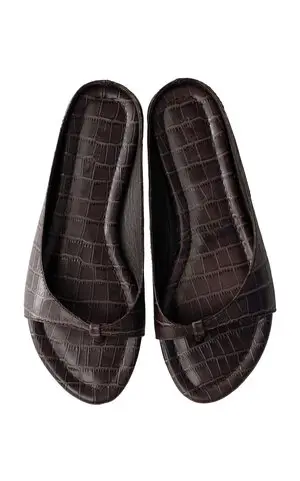 ST. AGNI 90's Round Toe Ballet Flat - Brown