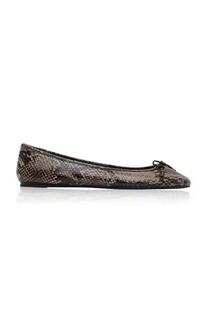 ST. AGNI Bow Ballet Flat - Python