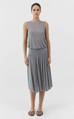 ST. AGNI Tissue Jersey Lyocell Skirt