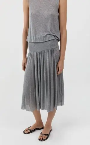 ST. AGNI Tissue Jersey Lyocell Skirt