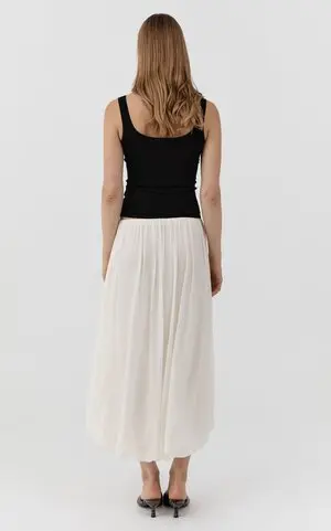 ST. AGNI Superfine Merino Wool Tank - Black