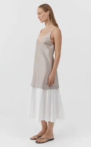 ST. AGNI Paper Taffeta Silk Cotton Dress