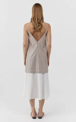 ST. AGNI Paper Taffeta Silk Cotton Dress