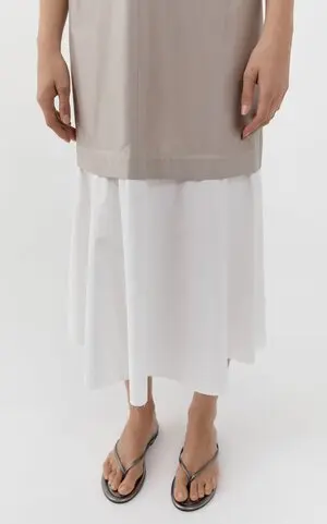 ST. AGNI Paper Taffeta Silk Cotton Dress