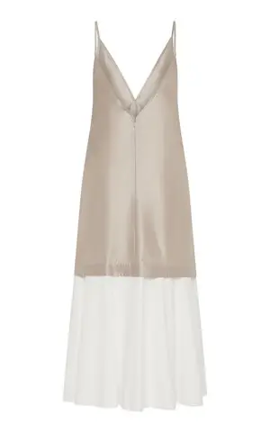 ST. AGNI Paper Taffeta Silk Cotton Dress