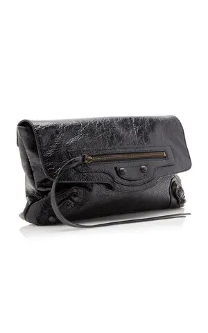 Balenciaga Le City Small Leather Clutch