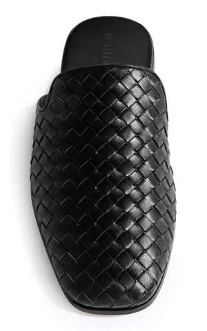 Bottega Veneta Palazzo Intrecciato Leather Slippers