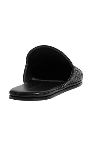 Bottega Veneta Palazzo Intrecciato Leather Slippers