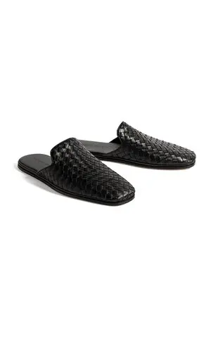 Bottega Veneta Palazzo Intrecciato Leather Slippers