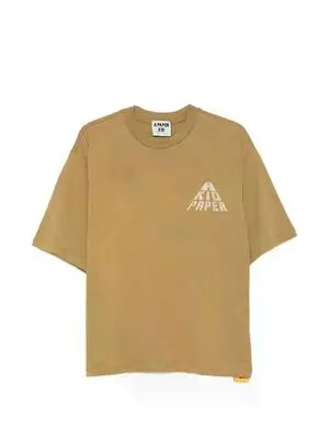 A PAPER KID Logo-print Cotton T-shirt - Green