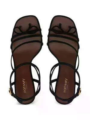 POTAMY Suede Bow Detail Sandals