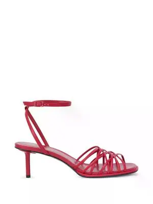 POTAMY Strappy Cage Sandals - Red