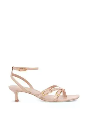 POTAMY Leather Sandals With Buckle Detail
