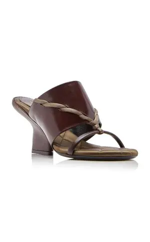 Dries Van Noten Contrast-trimmed Leather Mules