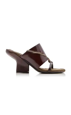 Dries Van Noten Contrast-trimmed Leather Mules