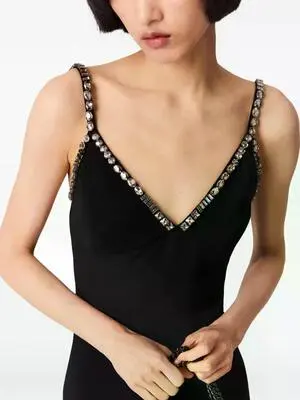 Stella McCartney Embellished Floor-length Gown - Black