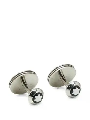 Montblanc Monograin Leather-inlay Cufflinks