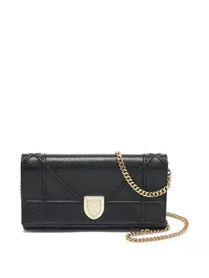 Dior 2017 Diorama Chain Wallet - Black