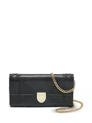 Dior 2017 Diorama Chain Wallet - Black