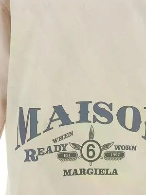 MAISON MARGIELA Logo Print Cotton Sweatshirt