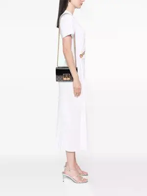 Gucci Small Gg Supreme Padlock Crossbody Bag