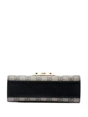 Gucci Small Gg Supreme Padlock Crossbody Bag