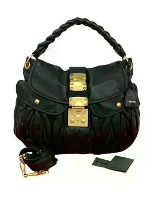 Miu Miu Matelassé Nappa Coffer Satchel