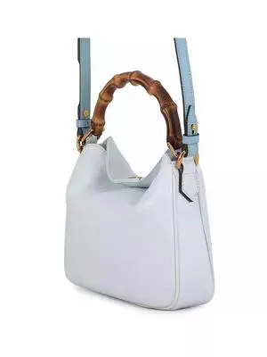 Gucci Calfskin Bamboo Diana Satchel - Blue