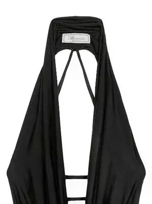 Blumarine V-neck Ruched Sleeveless Top