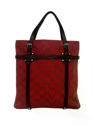 Loewe Anagram Coated Canvas Tote Bag - Red