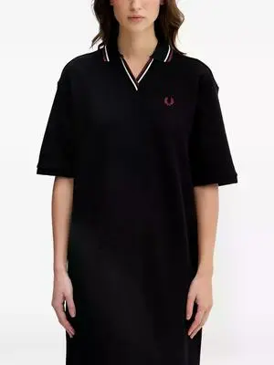 Fred Perry Embroidered Polo Midi Dress